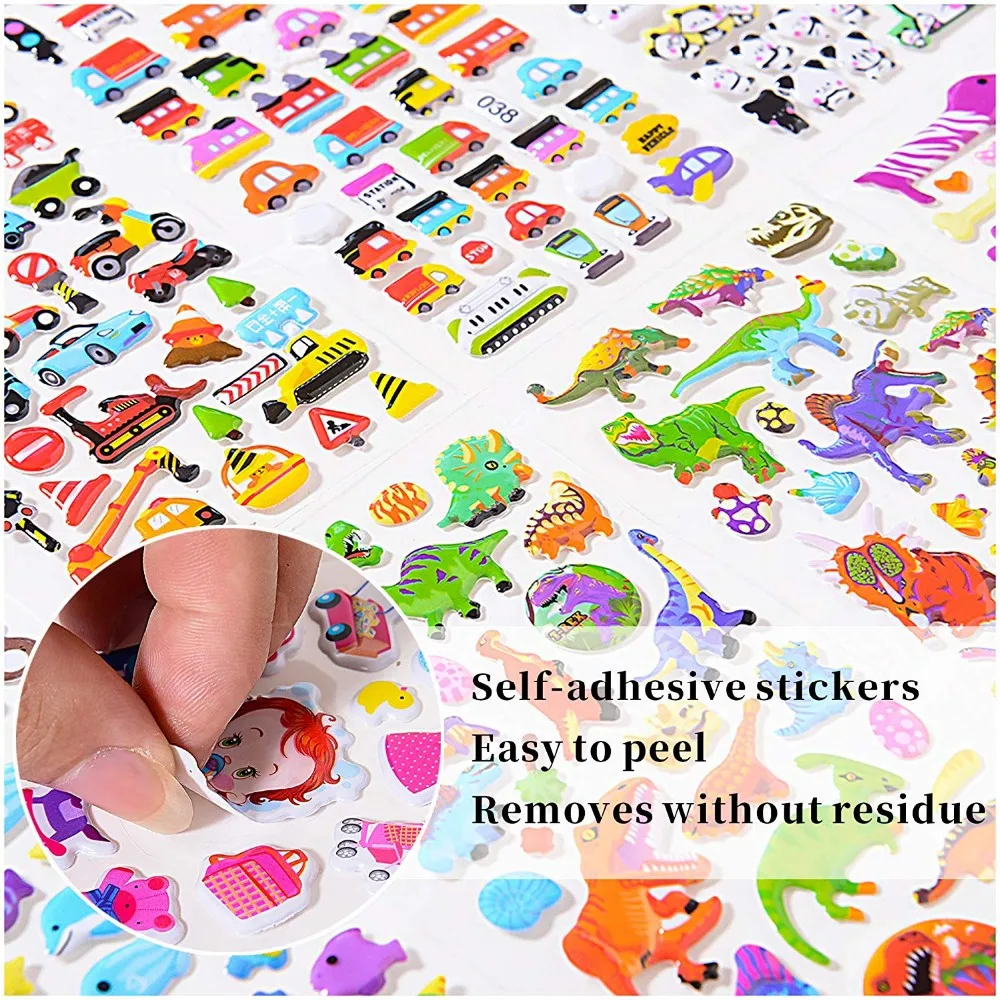 3d Puffy Stickers For Kids - Buy 3d Puffy Stickers,Stickers,Puffy ...