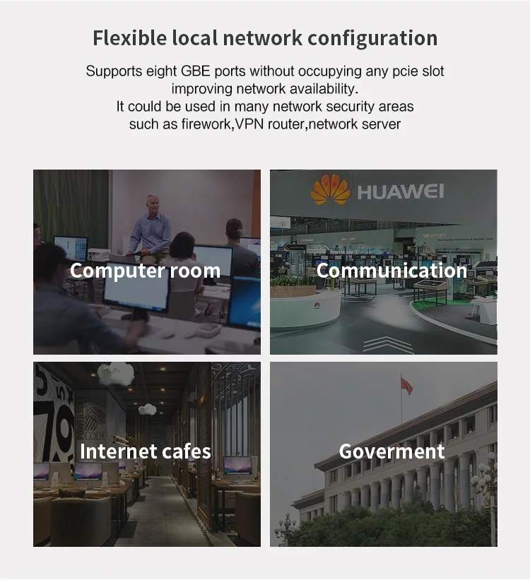 1U Rack Firewall Server - 8 Intel I211-AT 1000M Pfsense