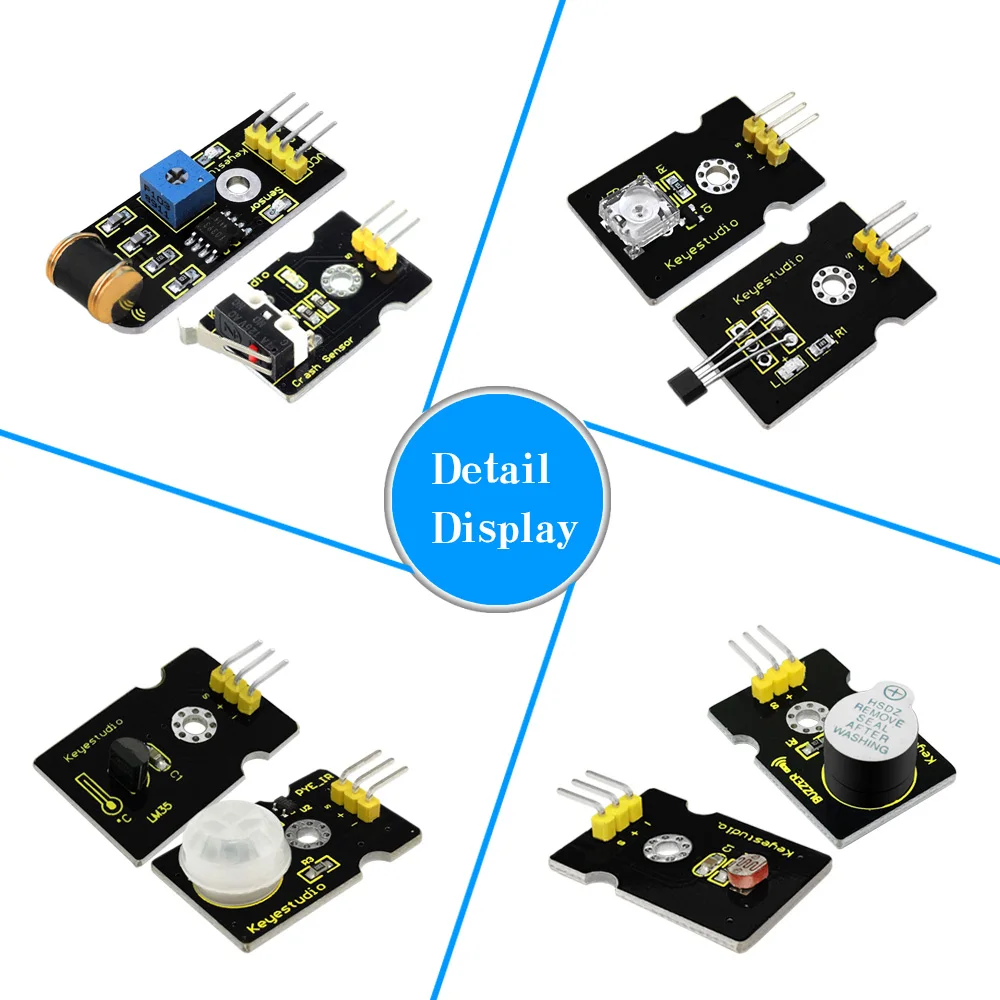 ¡nuevo! Keyestudio Sensor Kit-k2 Entrantes Con Uno R3 Tablero - Buy Kit ...