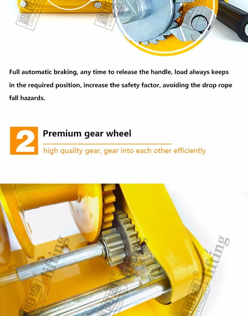 2020 New Model Manual Hand Winch With Brake Portable Small Boat Trailer ...