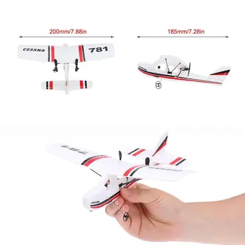 Tw781 Mini Cessna .4g 2ch Rc Aircraft Mini Rc Glider Rc Plane Foam ...