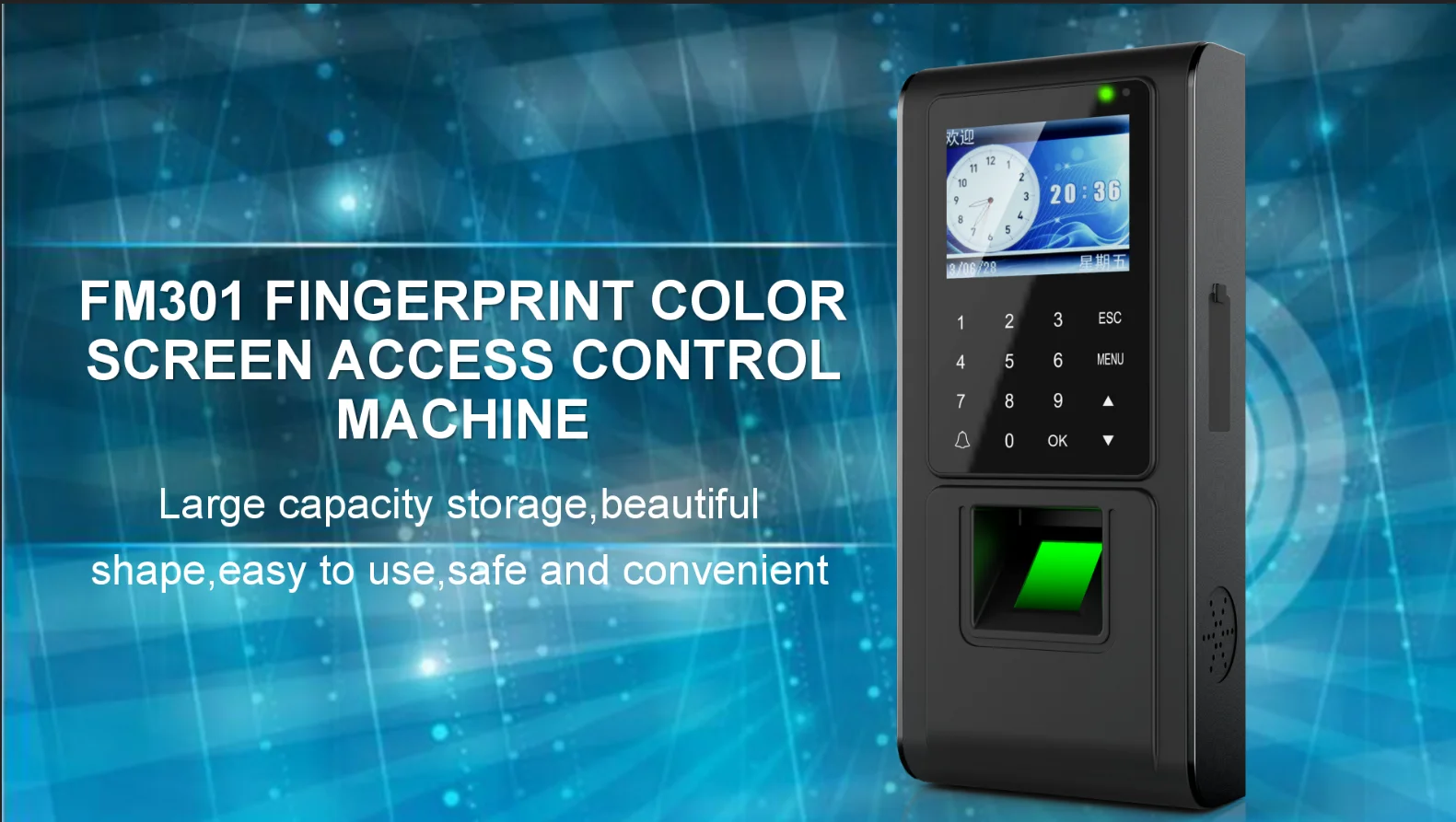 Automatic Security Access Control Wiegand In & Out Tcp/ip Biometric ...