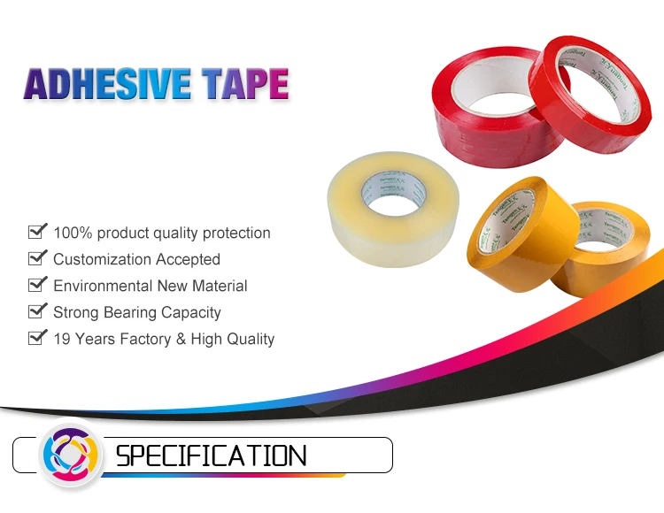 High Adhesive Carton Packaging Tape Customized Printing Carton Sealing ...