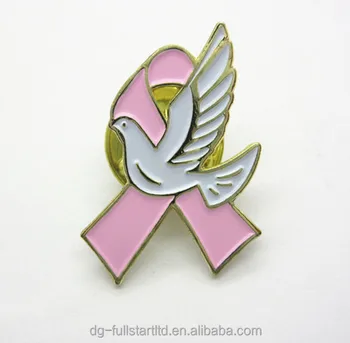 Newest White Peace Dove Red Ribbon Pin Badges - Buy Red Ribbon Pin ...