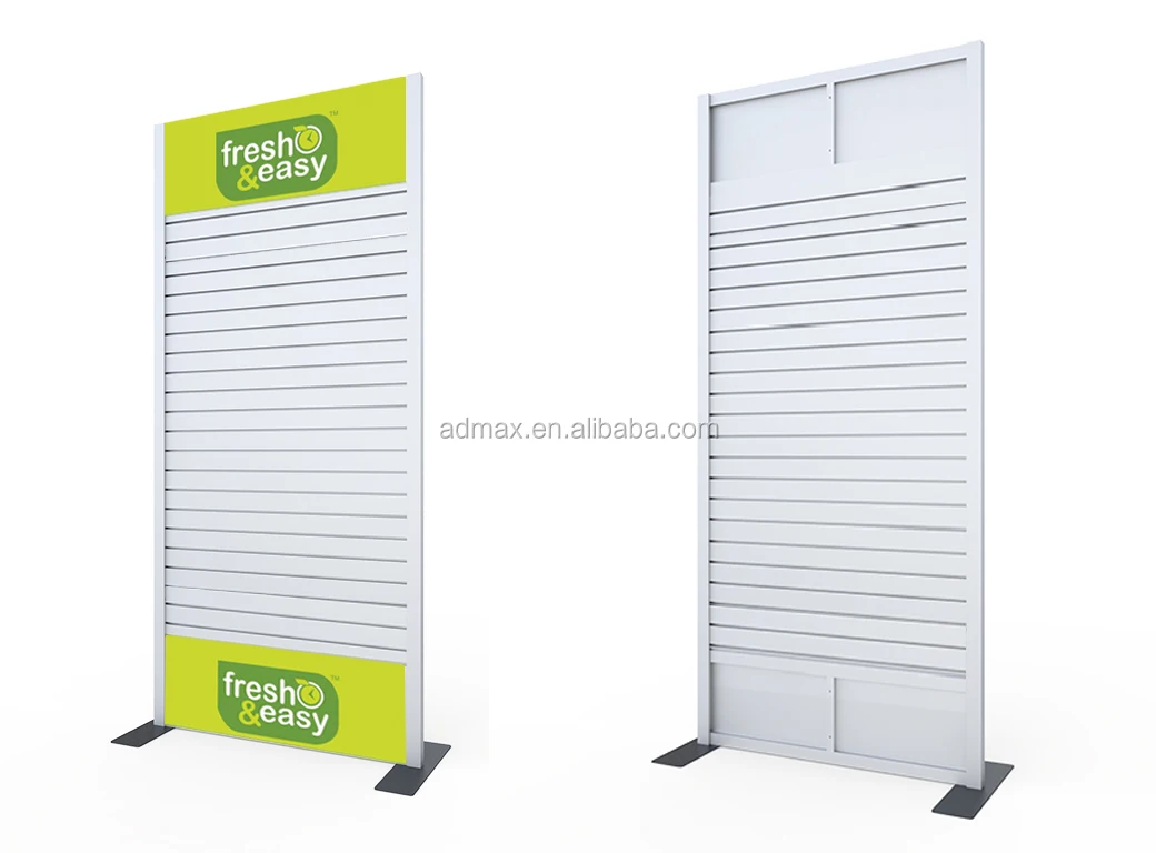 High Quality Fashion Portable Retail Display Stands Racks PVC Slatwall