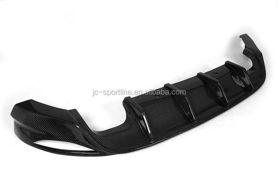 Newly Carbon Fiber Rear Bumper Diffuser For Vw Golf Vii 7 Mk7 Gti 2014 ...