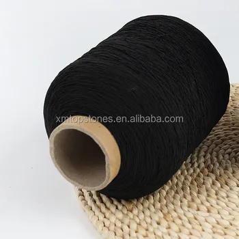 Black Spandex Elastic Thread 100# Latex Rubber Yarn - Buy Latex Rubber ...