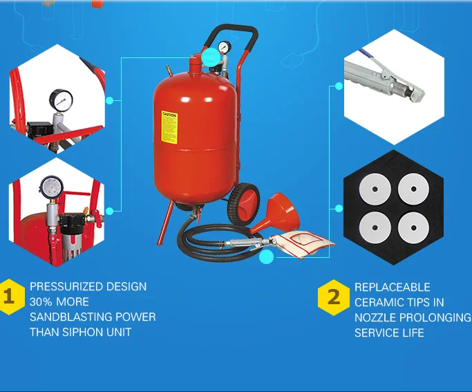 Vacuum Sandblaster 1200W Motor Power - Efficient & Affordable