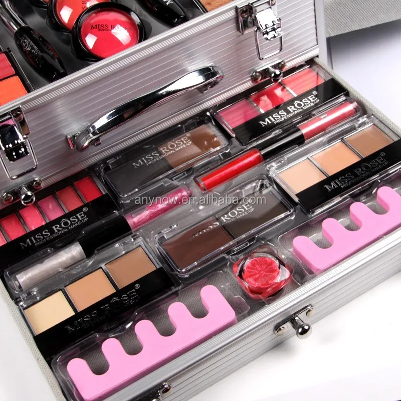 Promotional Fresh Color Cosmetic Makeup Box Set Miss Rose - Buy Makeup ...