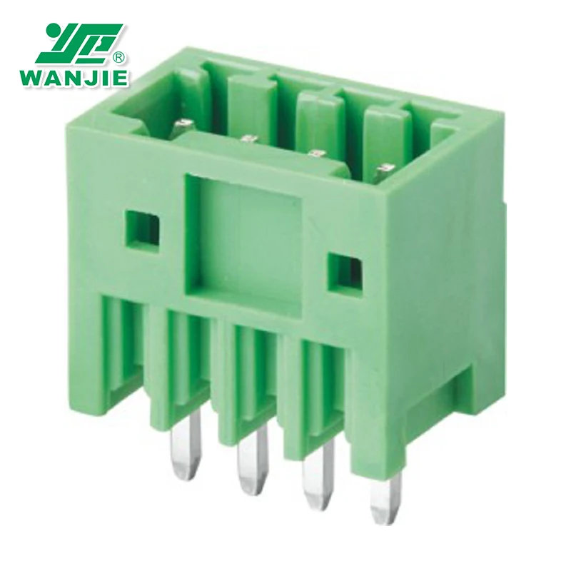 Wanjie 2.5mm Pitch Male Pluggable Terminal Block with 90 Degree ...