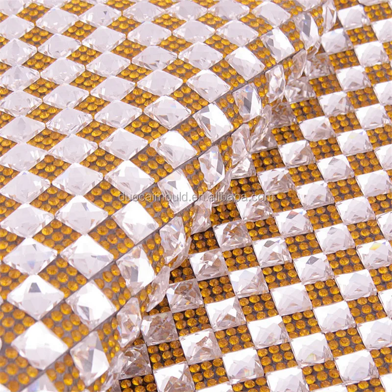 24x40cm Glass Crystal Material Hot Fix Glass Rhinestone Sheet For Bag ...