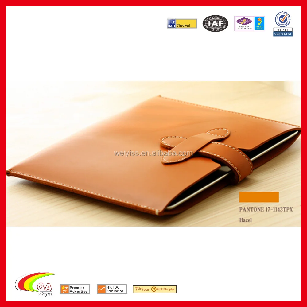 Easy Carried Closure Leather A4 Document Folio Holder,Colors Of Leather ...