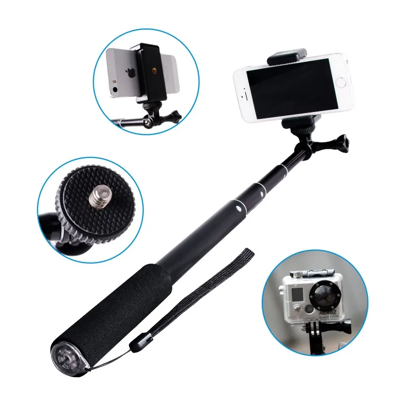 Length 930mm Action Camera Camera Motorized Selfie Stick - Buy ...