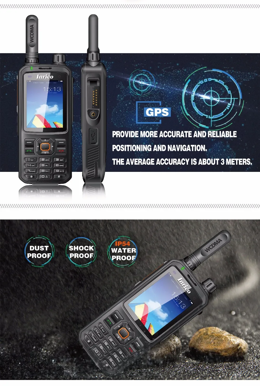 Professional Police Wireless Handheld Android Dual Sim Card Two Way ...