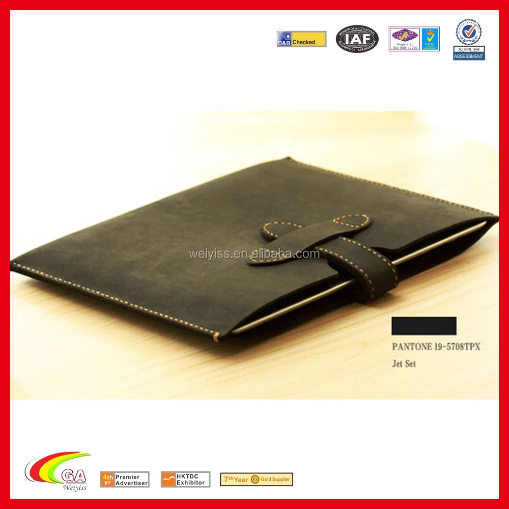Easy Carried Closure Leather A4 Document Folio Holder,Colors Of Leather ...