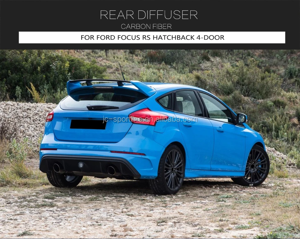 Carbon Fiber Rear Diffuser for Ford Focus RS (2016-2018) - Upgrade ...
