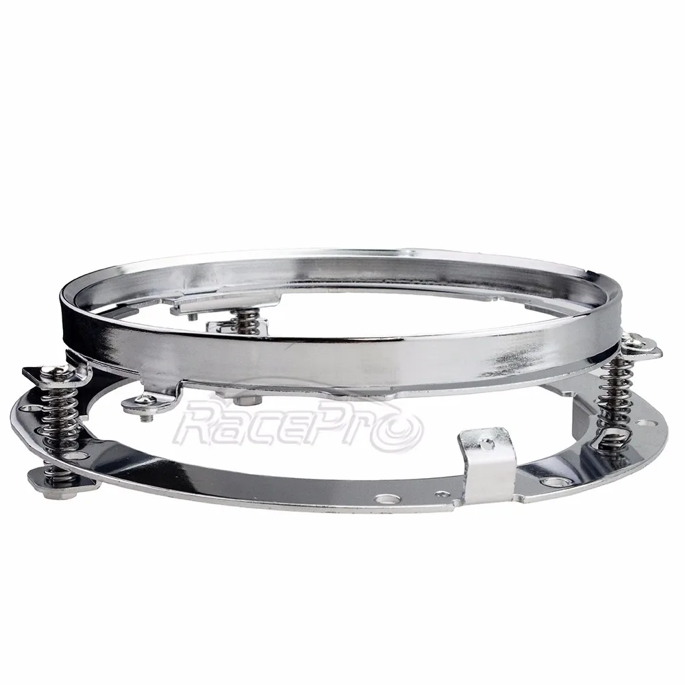 Racepro 7 Inch Round Headlight Bezel Headlamp Mounting Ring Trim ...