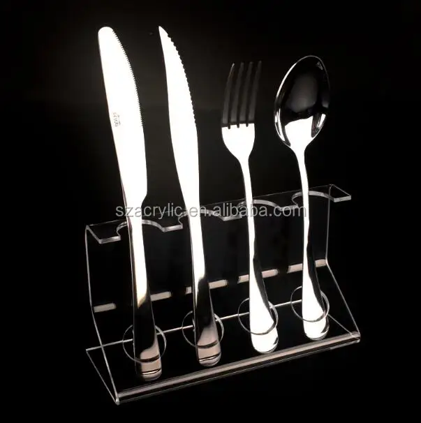 Acrylic Knife Display Acrylic Fork Display Acrylic Spoon Display Stand ...