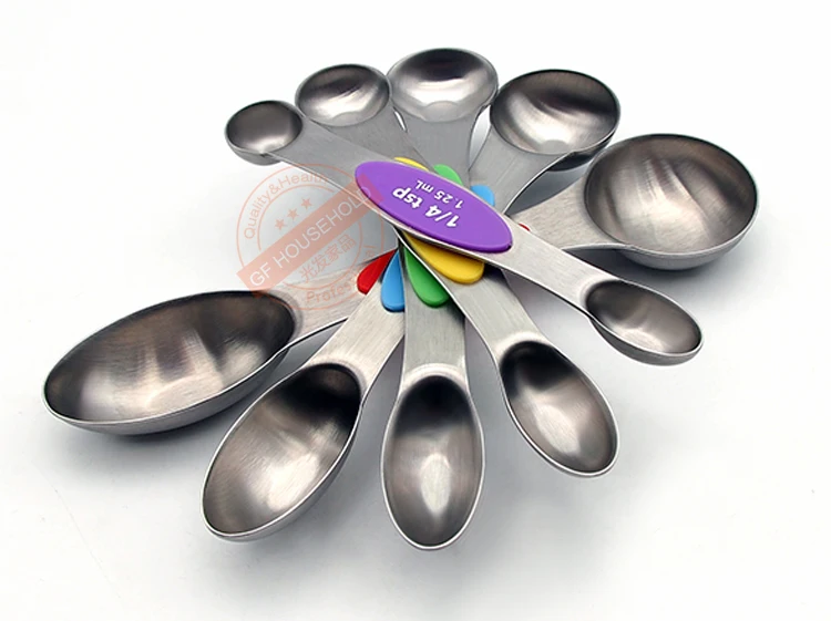 Set Of 5 Nesting Set Magnetic Double Ended Measuring Spoon - Buy Double ...