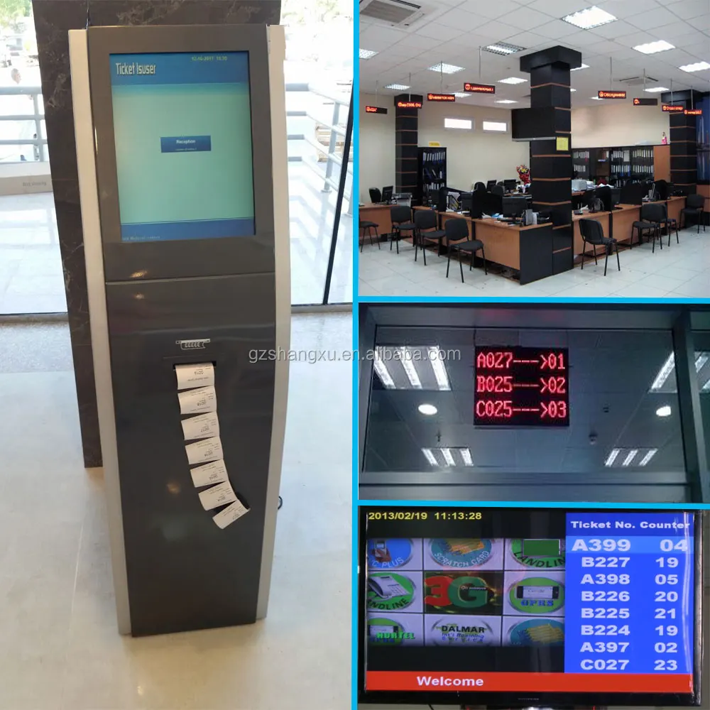 Hospital Customer Queue Token Number Information Display And Ticket ...