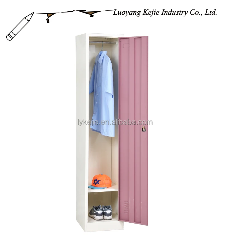 Dubai Hot Used Steel Cabinet Clothes Locker Single Door Metal Closet ...