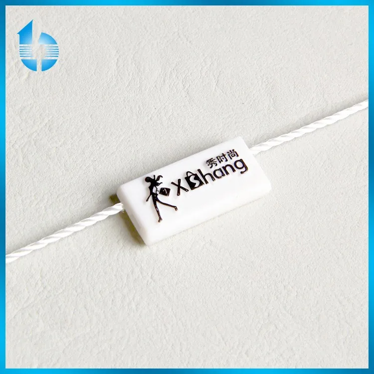 Custom Logo Plastic Garment Hang Tag Cord Elastic String Hang Tag - Buy ...