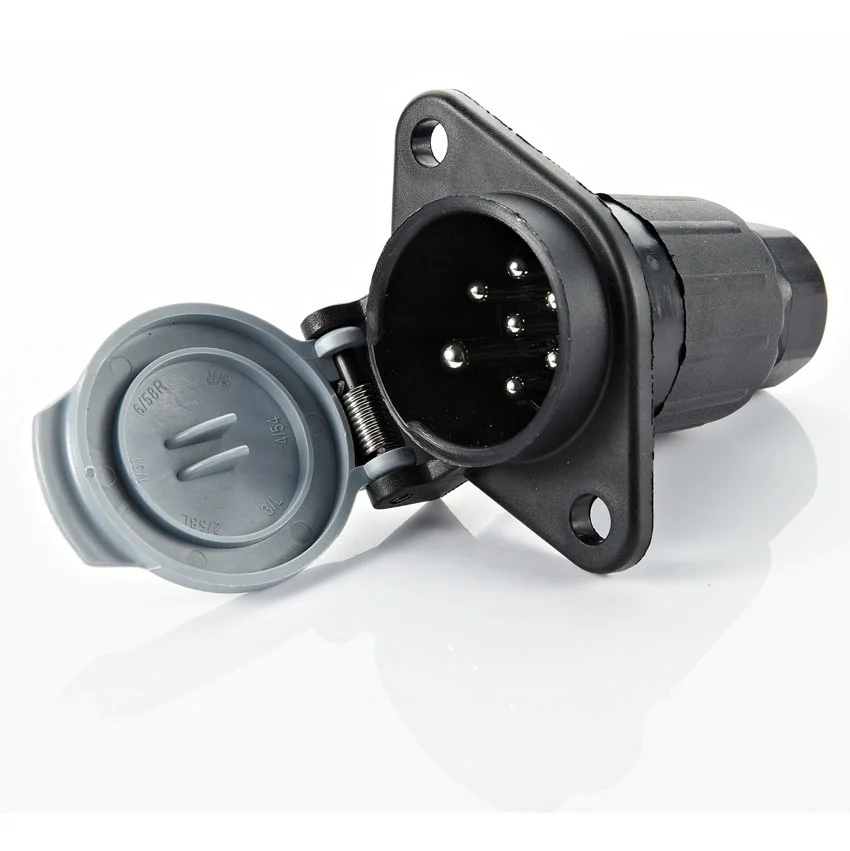 Free Sample 7pin Tailer Connector Plugs & Sockets 7 Pin Plastic Trailer ...