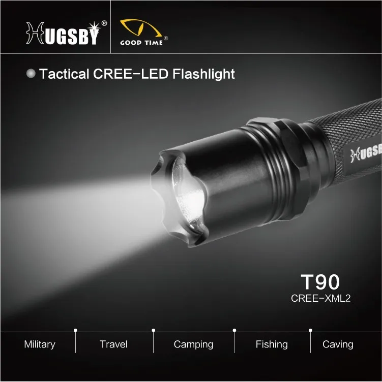 Hugsby Powerful Us Army Aluminum Led Torch Light T90 - Buy Us Army ...