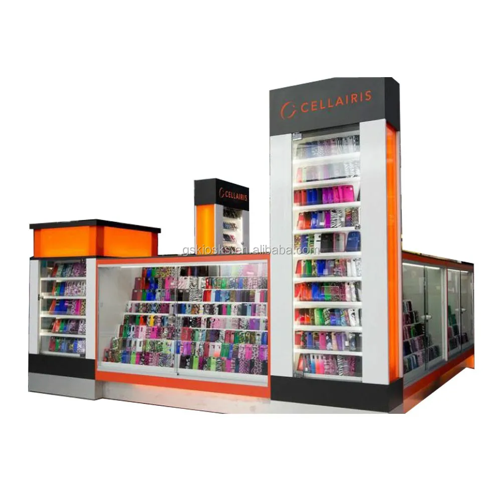 Mobile Phone Store Interior Design With Phone Display Rack And Counter ...