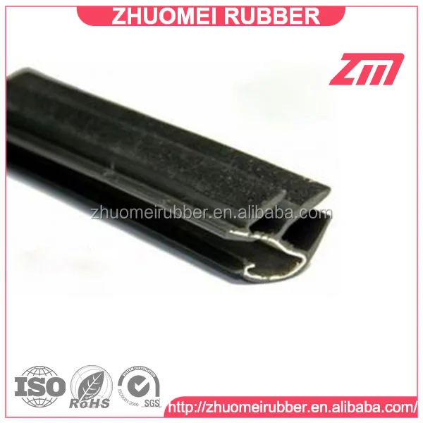 Epdm Flocked Window Glass Channel Rubber Seal - Buy Window Glass ...