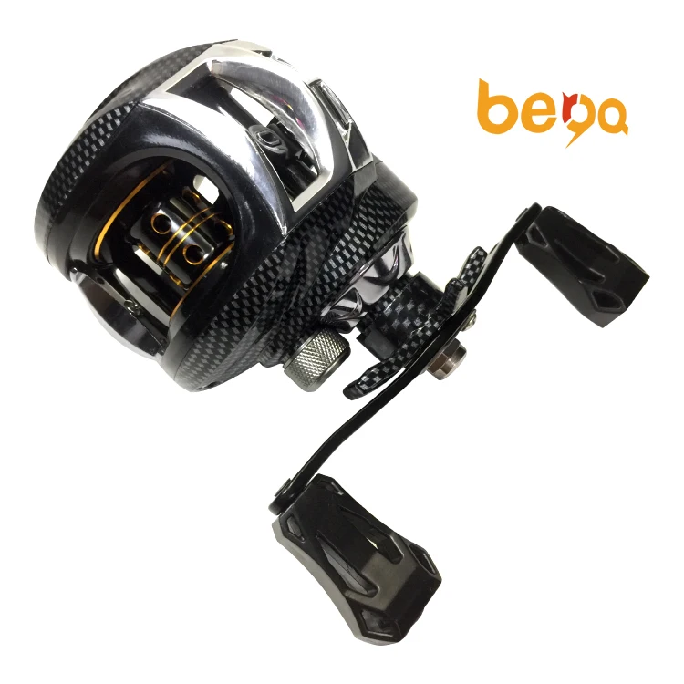 Smooth Dual Braking System 17+1bb Baitcasting Fishing Reel Low Profile ...