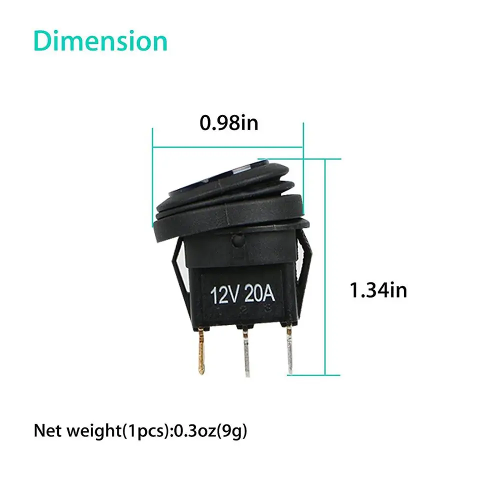 Dc 12v 24v Led Toggle Switch With Housing Cover For Car Motorcycle Car ...