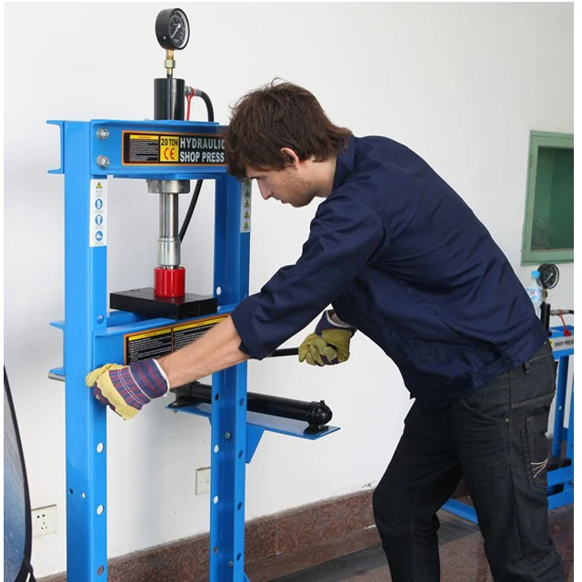 10ton Portable Hydraulic Press Machine with Gauge - Bestellen CE Typeplaat