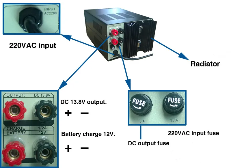 13.8v Output Linear Mode Dc Power Supply For Radio Base Station - Buy ...