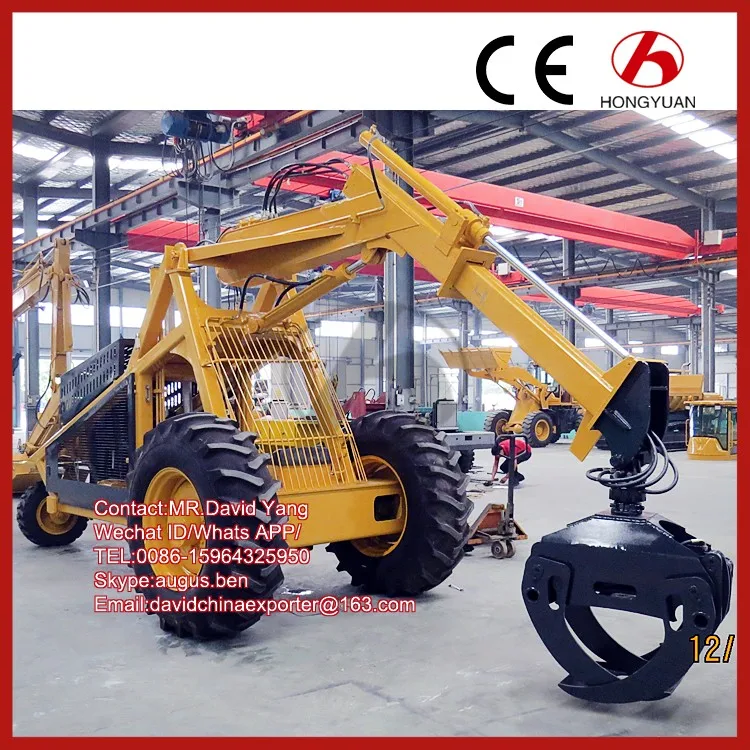 Hongyuan 3 Wheel Telescopic Boom Logger Grab Wheel Loader For Sale ... Hongyuan 3 Wheel Telescopic Boom Logger Grab Wheel Loader For Sale ...