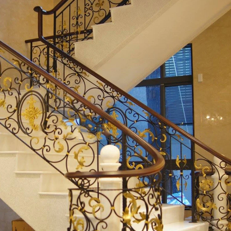 Luxury Antique Stair Railing - Wrought Iron Decorative