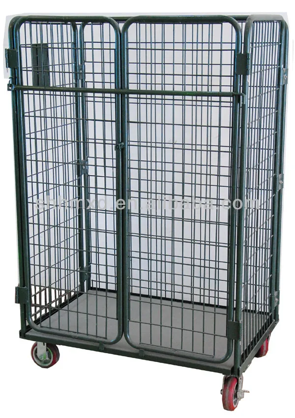 Laundry Metal Roll Cage Trolley - Durable & Versatile
