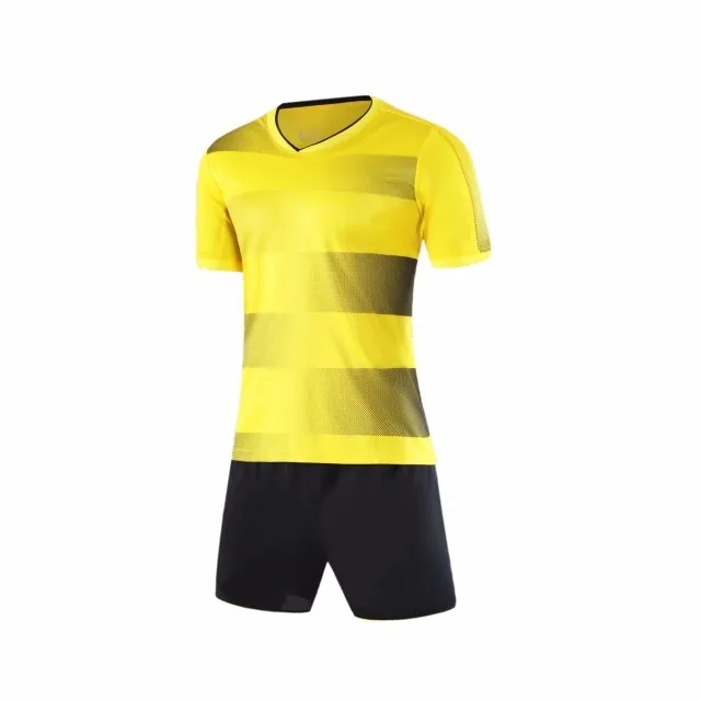 New Design Football Jersey Kit Full Set Yellow Soccer Jersey Oem ...