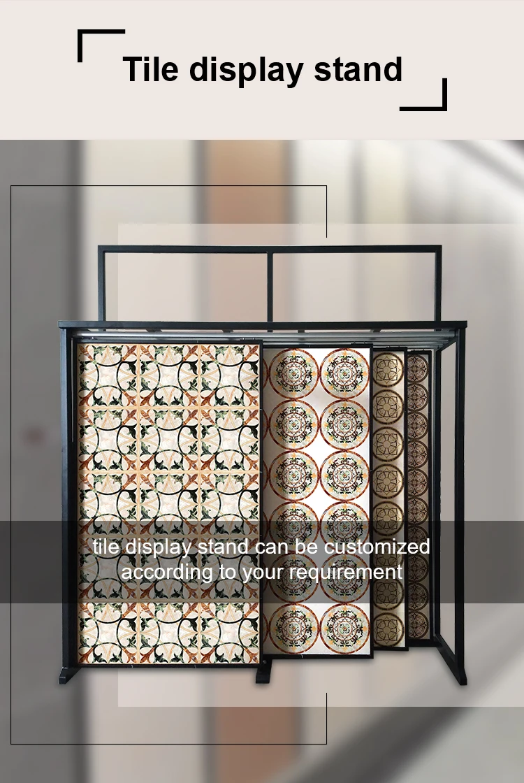 Sliding Ceramic Tiles Display Rack Trade Show Display Stand - Buy Floor ...