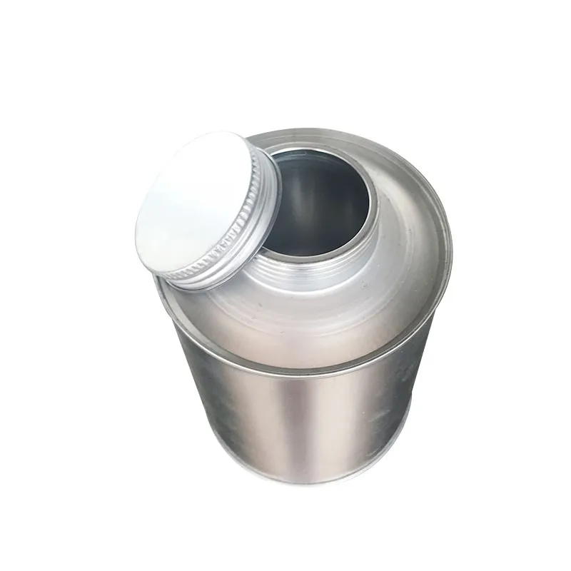 Screw Top 900ml Adhesive Glue Tin Can Manufacturer With Caps And Lids ...