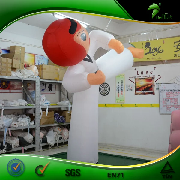 Inflatable Taekwondo Player - Eco-Friendly Cartoon Balloon