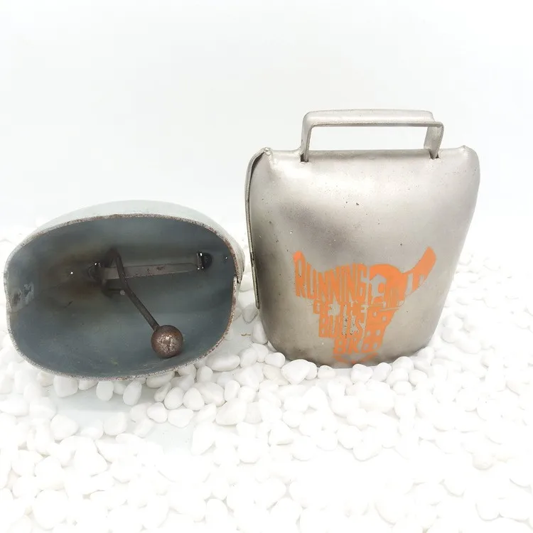 Custom Logo Swiss Cow Bell Switzerland Souvenir Metal Handle Cattle ...