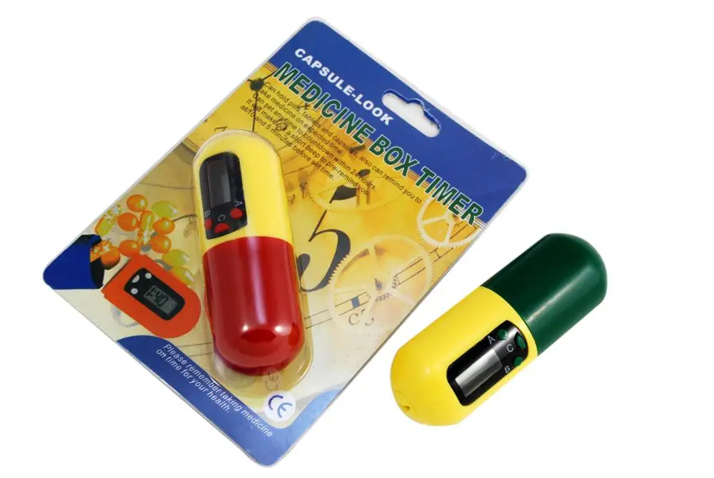 Timed Lock Box for Medication - 6 Compartments Pill Organizer