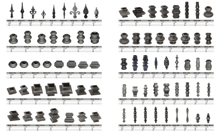 Railing Stair Decorative Parts Wrought Iron Collars - Buy Cast Iron ...