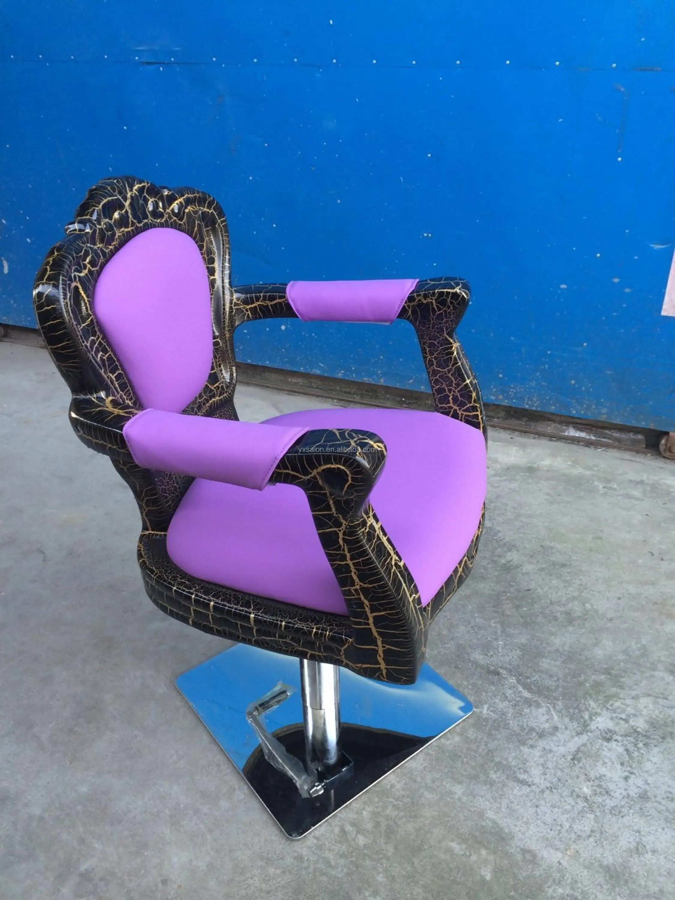 3 Years Warranty Hydraulic Unique Luxury Purple&black Styling Chair ...