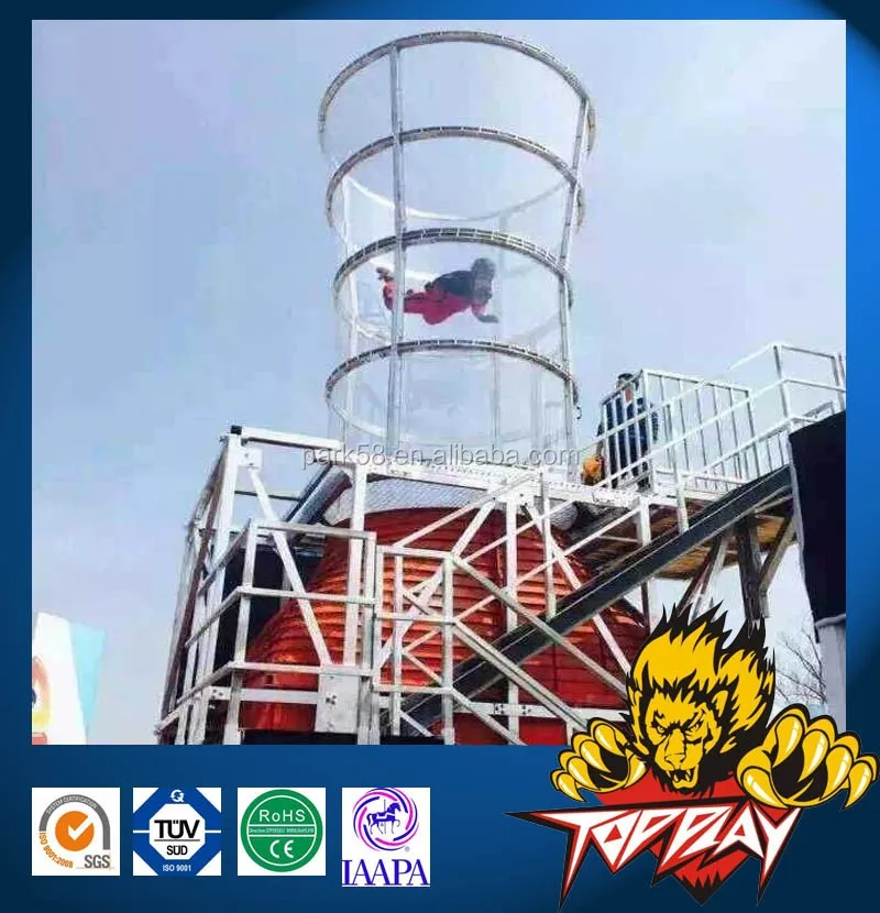 Entertainment Vertical Wind Tunnel For Indoor And Outdoor Skydivning ...