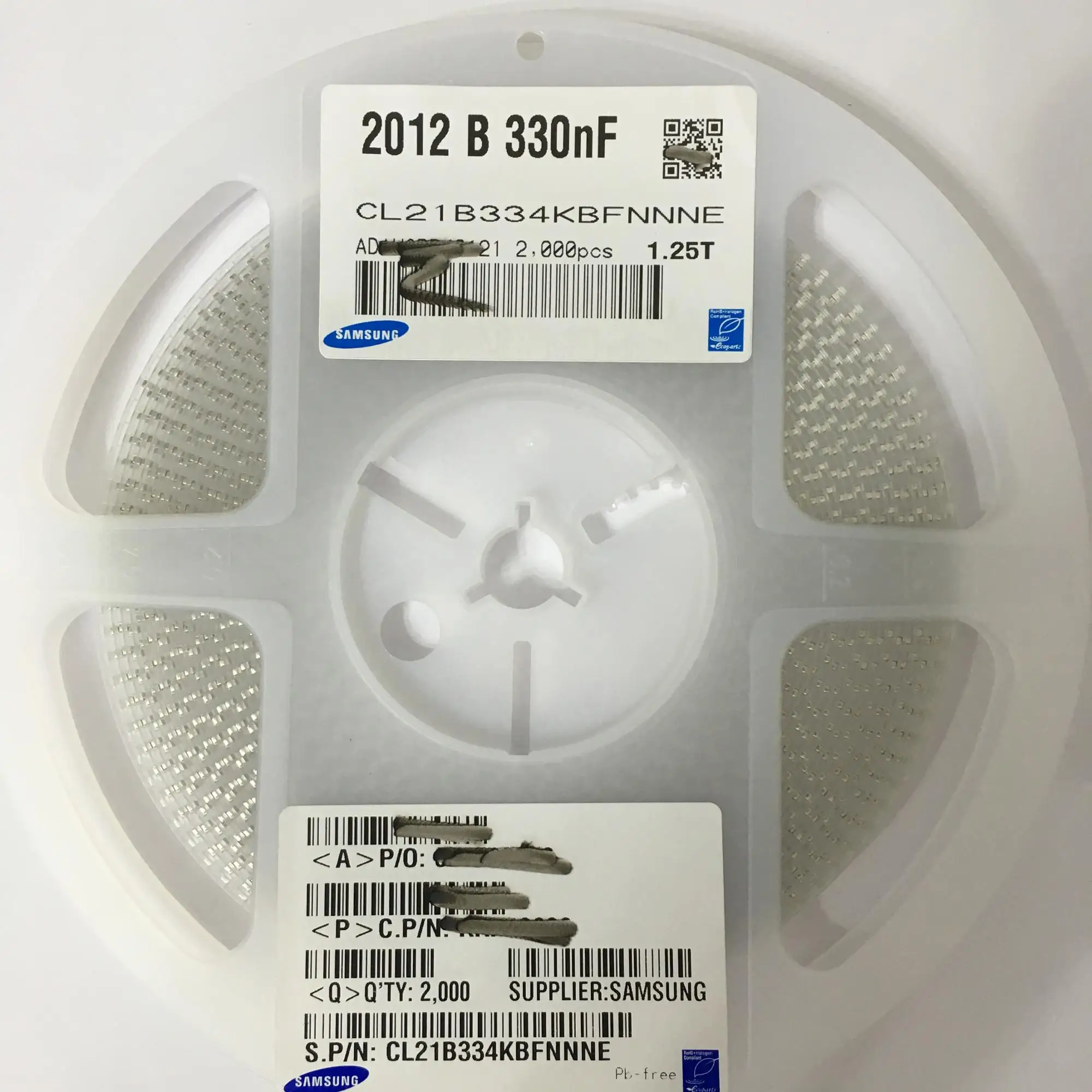 0805 Chip Capacitors 330nf 334k 50v 10% X5r Cl21b334kbfnnne - Buy Smd ...