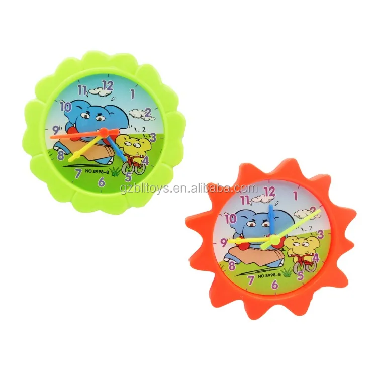 Plastic Mini Clock - Kids Math Learning Toy for Time Teaching