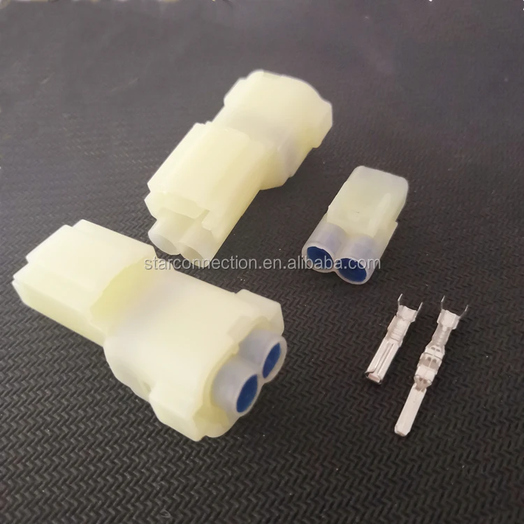 Car 6187-2801 2 Pin 2.2mm Male Auto Motorcycle Electronic Wiring ...
