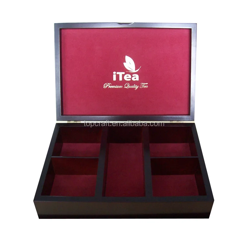 Large Mahogany Finish Fancy Tea Bag Storage Box - Buy Tea Bag Storage ...